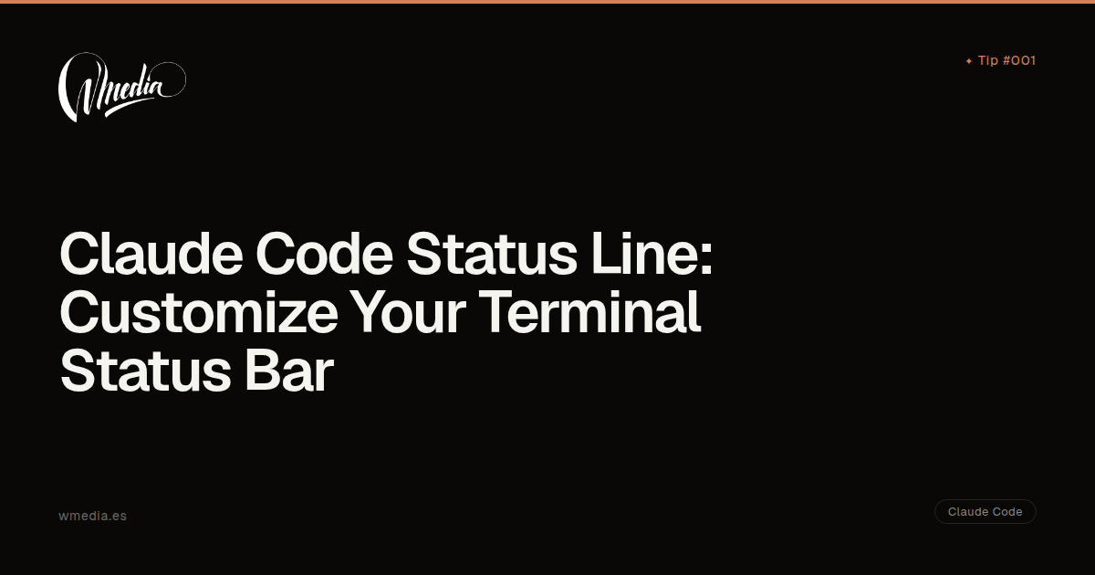 Claude Code Status Line: Customize Your Terminal Status Bar | wmedia.es