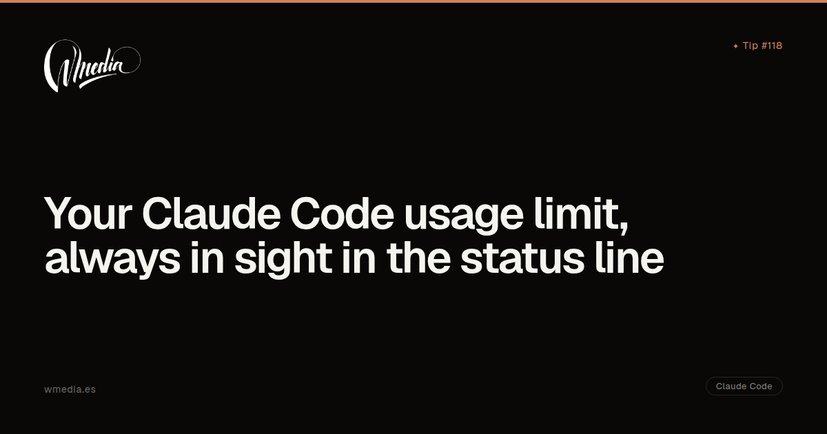 Your Claude Code usage limit, always in sight in the status line ...